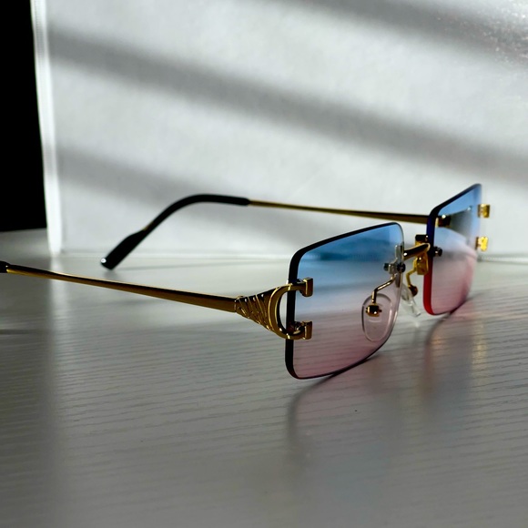 Accessories | Ombre Blue And Pink Sunglasses | Poshmark